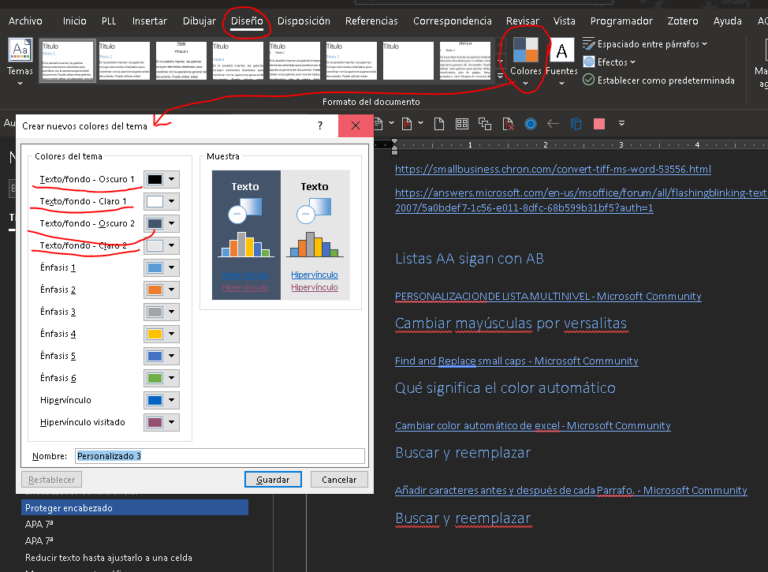 Color Automático en Office - WordExperto
