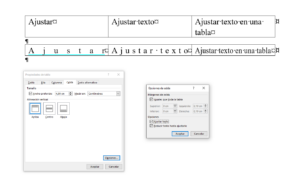 Ajustar texto en una tabla - WordExperto